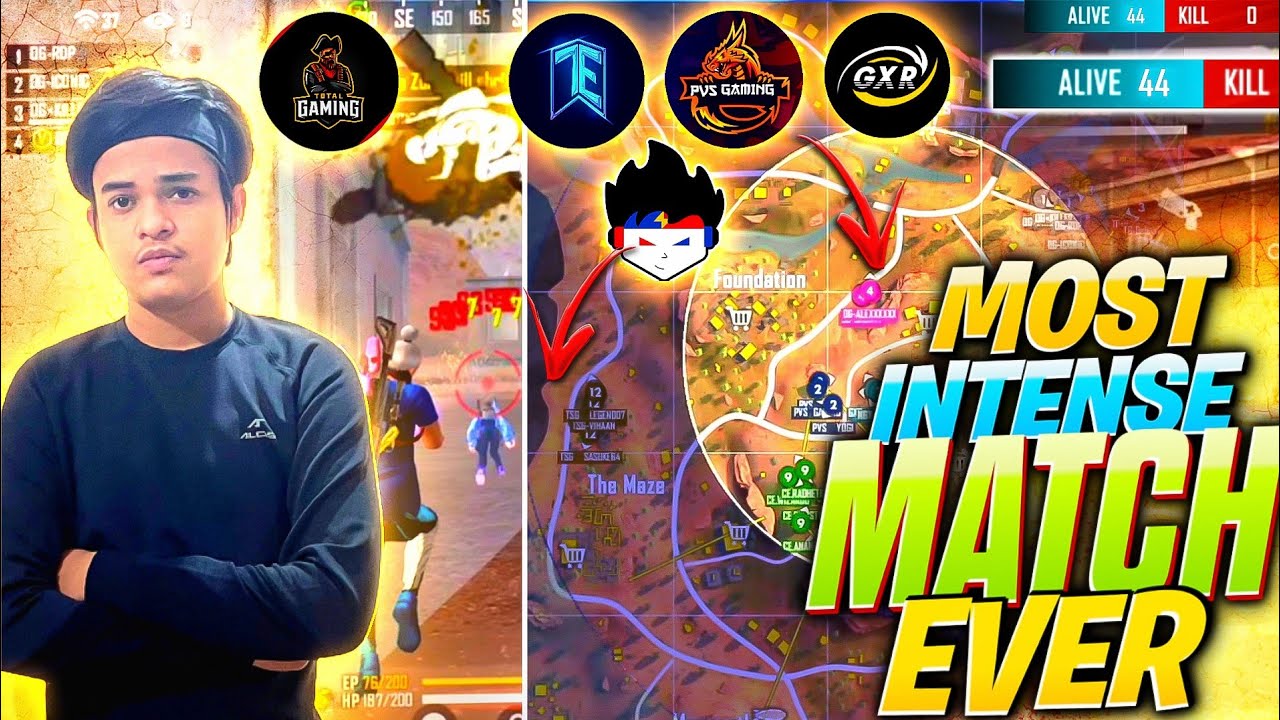 Free Fire Most Intense Tournament Game Ever 😵|| What A Win -Garena Free ...