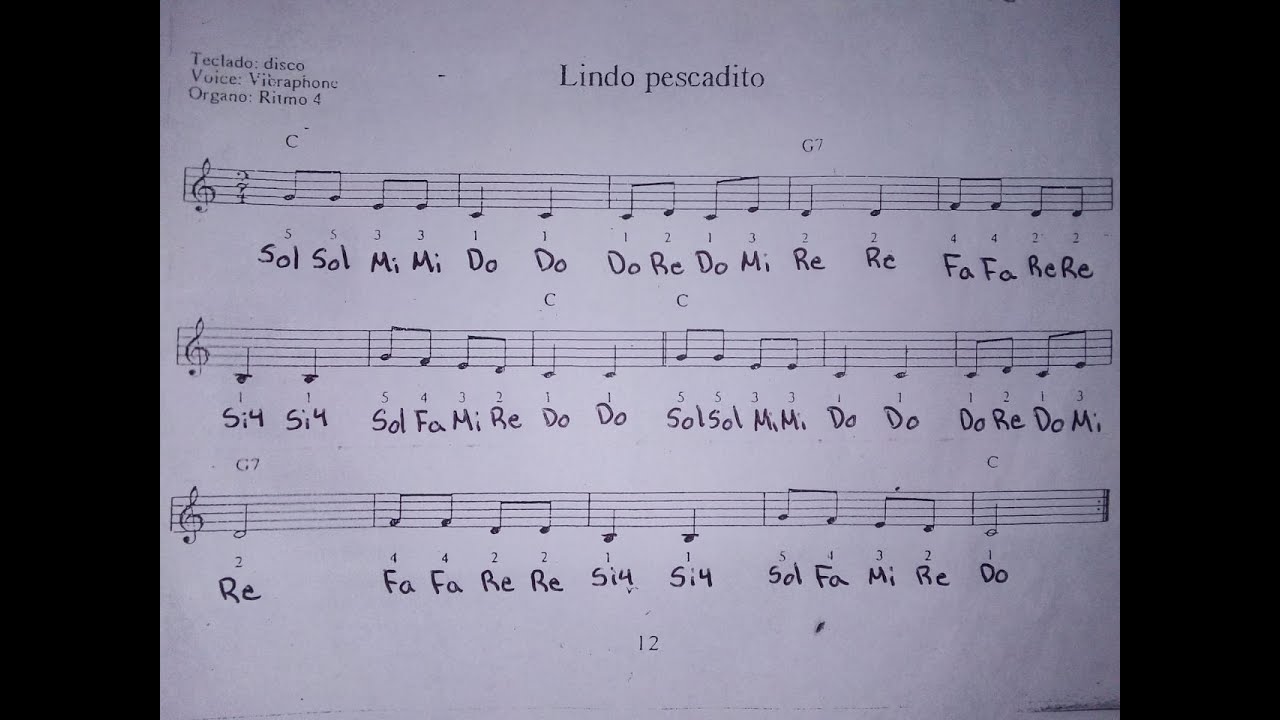 Lindo pescadito o Una rata vieja melódica completa - YouTube