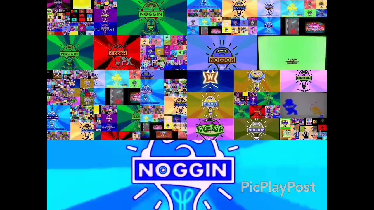 Noggin And Nick Jr Logo Collection In High Colors Effect 34 Noggin
