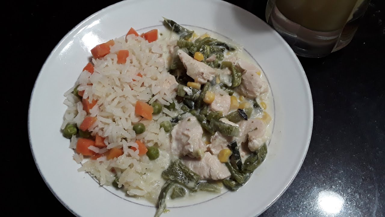 POLLO CON RAJAS Y CREMA - YouTube