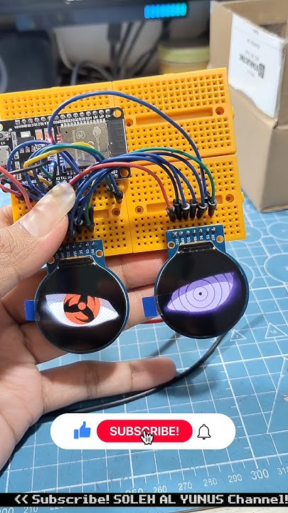 Animasi Mata Sharingan x Rinnegan LCD Display Tft 1.28 Inch GC9A01 ...