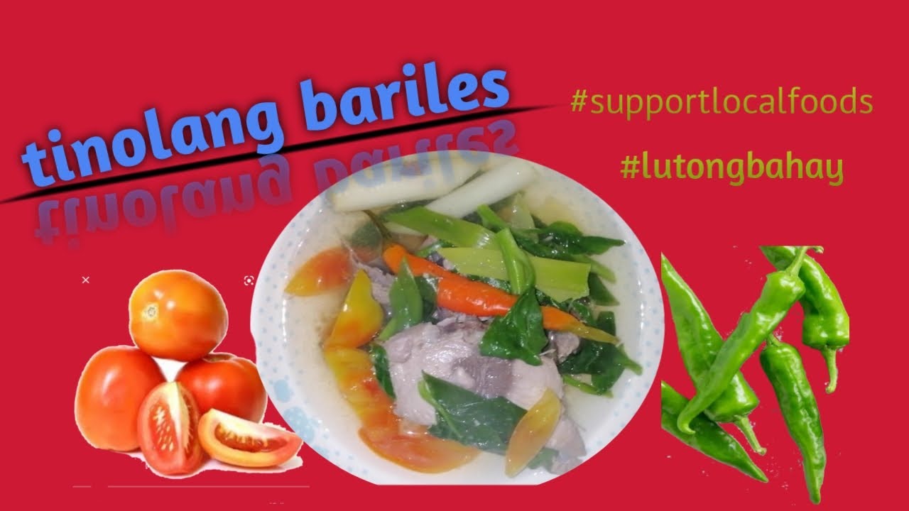 how to cook Tinolang barilis|| yellow pin ||pobring kusinero - YouTube