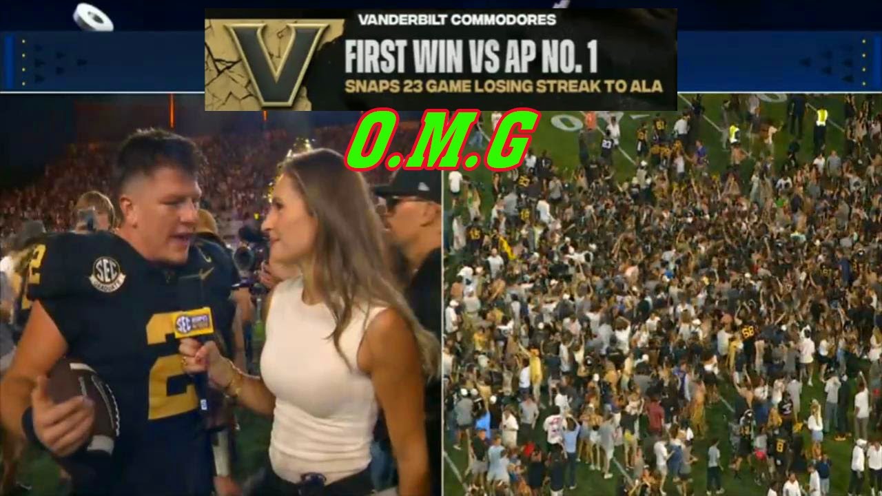 Vanderbilt won its first win over Alabama after 23 losses. A record has ...