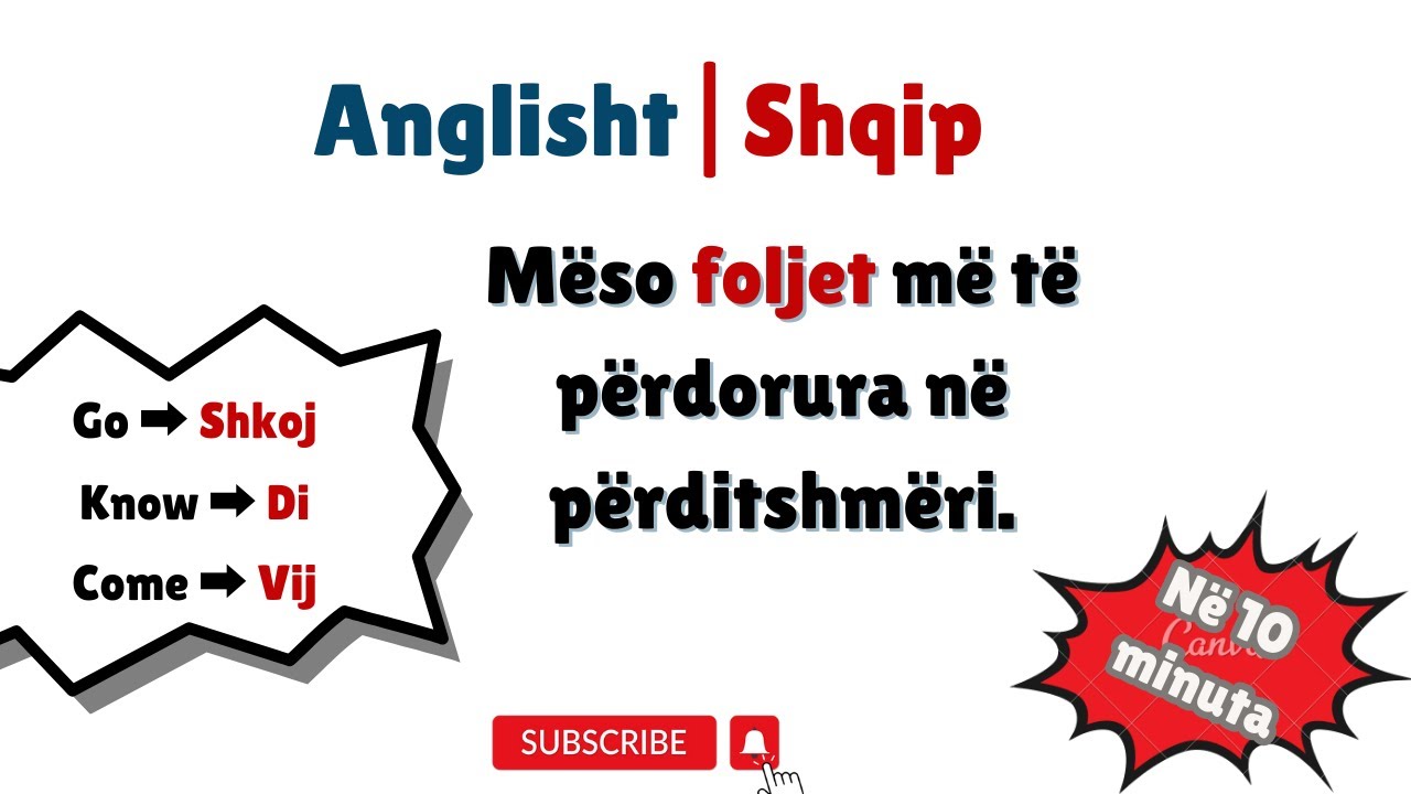 Mëso Anglisht Shpejt | Foljet më të përdorura në komunikimin e ...