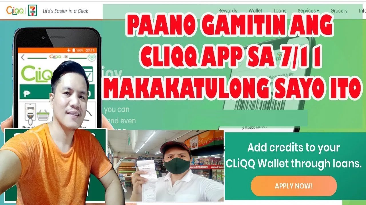 PAANO GAMITIN ANG CLIQQ APP SA 7/11| step by step Tutorial - YouTube