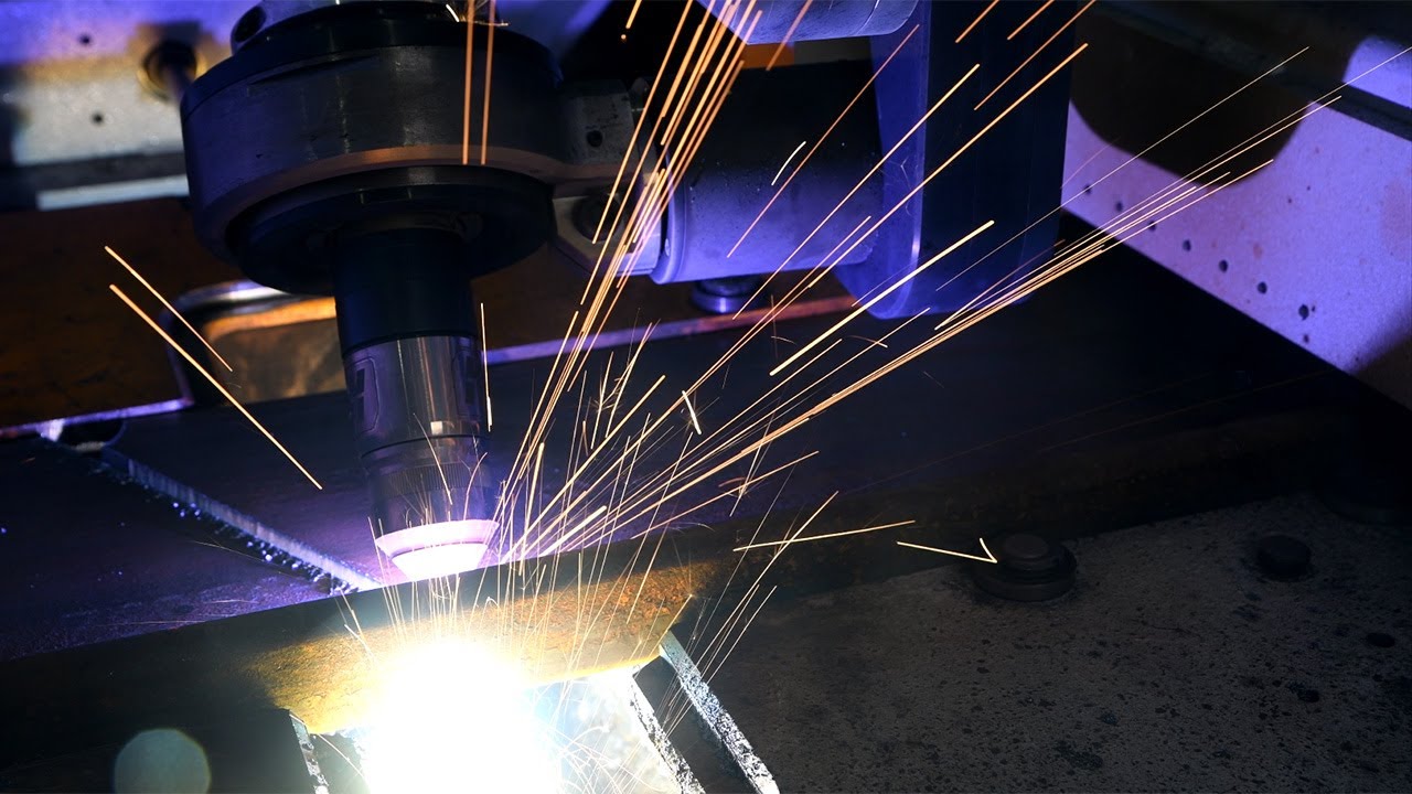 High speed CNC drilling and plasma cutting line for the naval industry ...