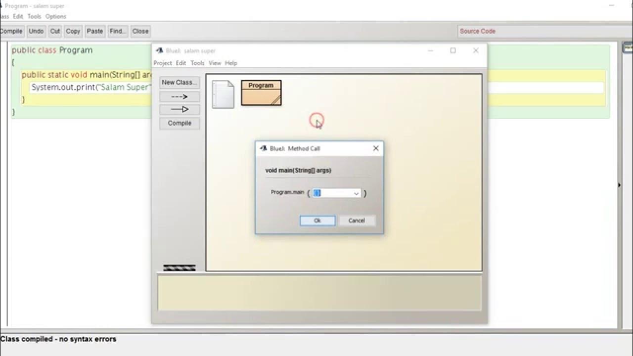 2. Tutorial Pemrograman Berorientasi Objek Java - Program Salam Super - YouTube