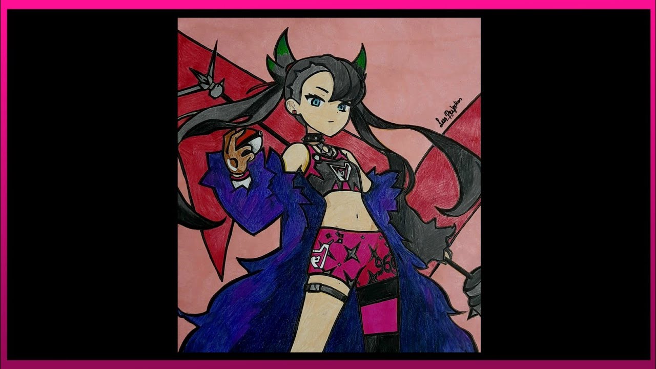 Marnie Drawing | Pokemon Sword and Shield - YouTube