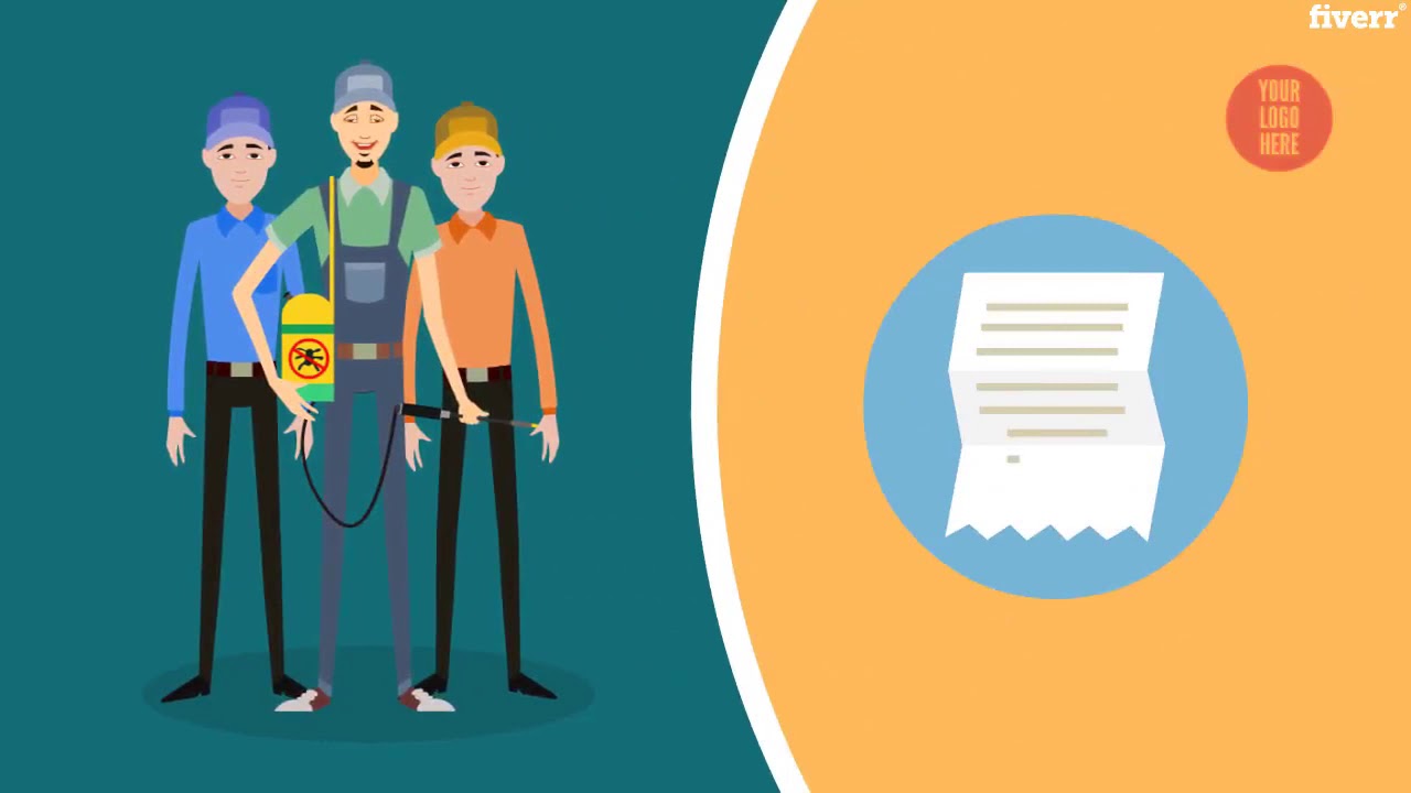 Make 2d pest control or termites control animated eye catching video ...