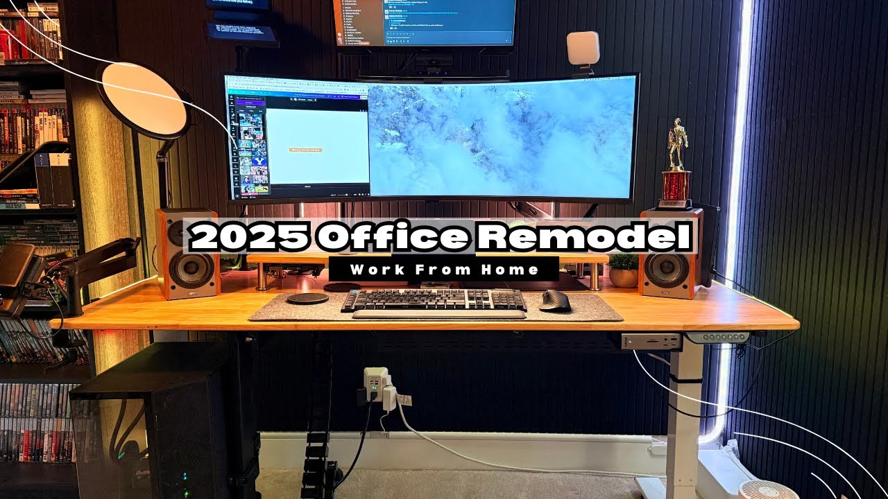 The DREAM Home Office Transformation & Desk Setup 2025! - YouTube