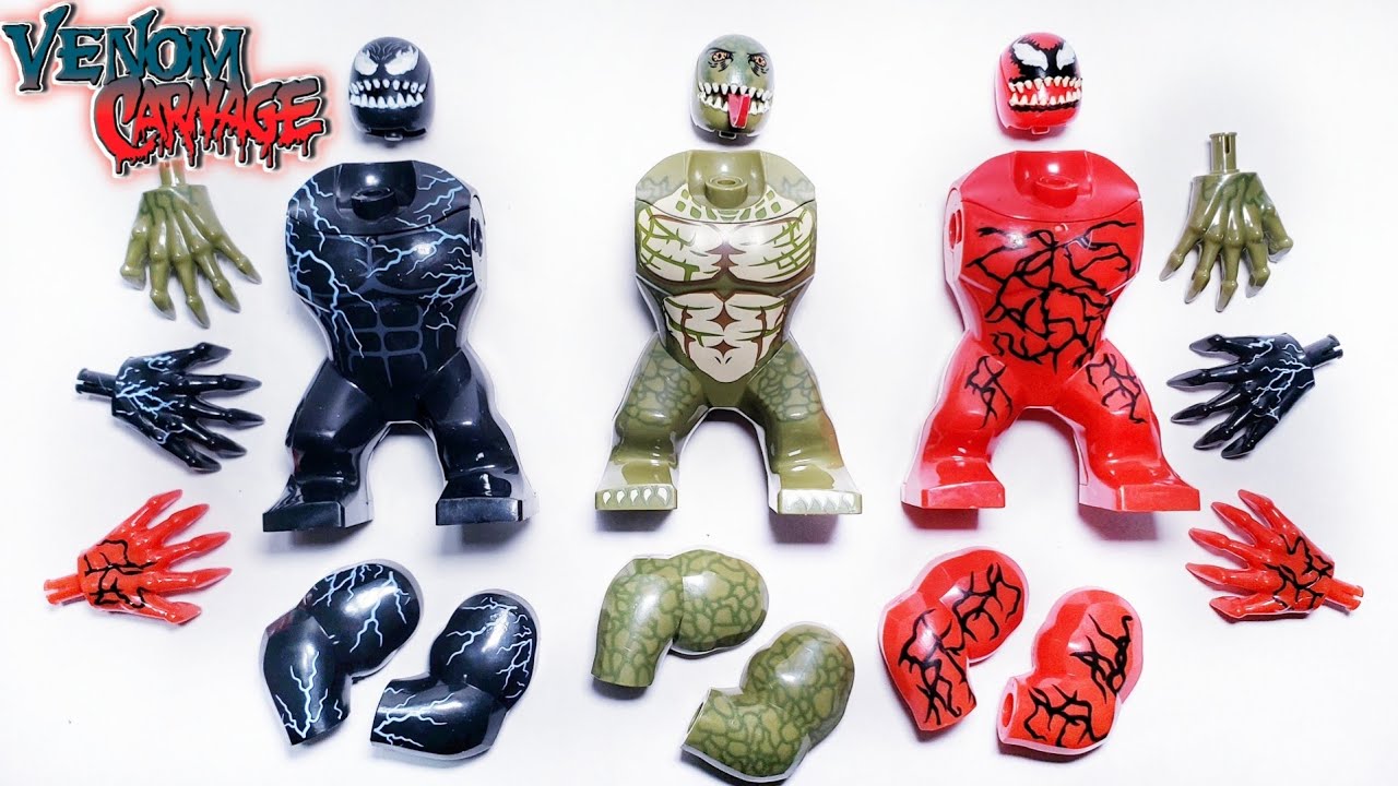 Lego Marvel Big Figure Venom, Carnage & Lizard | Movie Scene - YouTube
