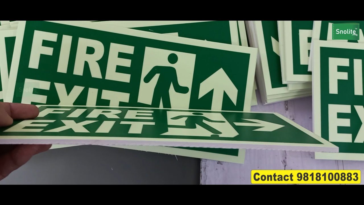 MANUFACTURER OF PHOTO-LUMINESCENT (GLOW IN DARK) FIRE EXIT SIGNAGE ...