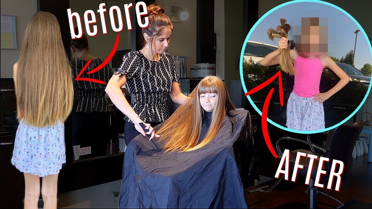 8yr Old Donates Over 15 Inches Of Hair Youtube