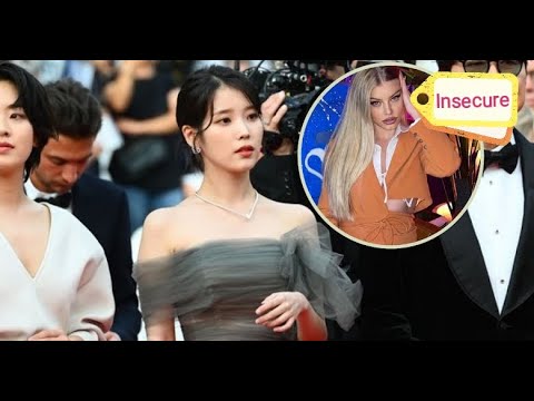 IU being bumped on the red carpet by a French Influencer gone viral