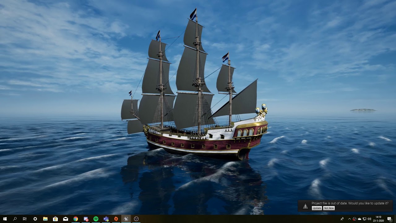 Pirate Game Development Ship Preview #1 The Frigate - YouTube