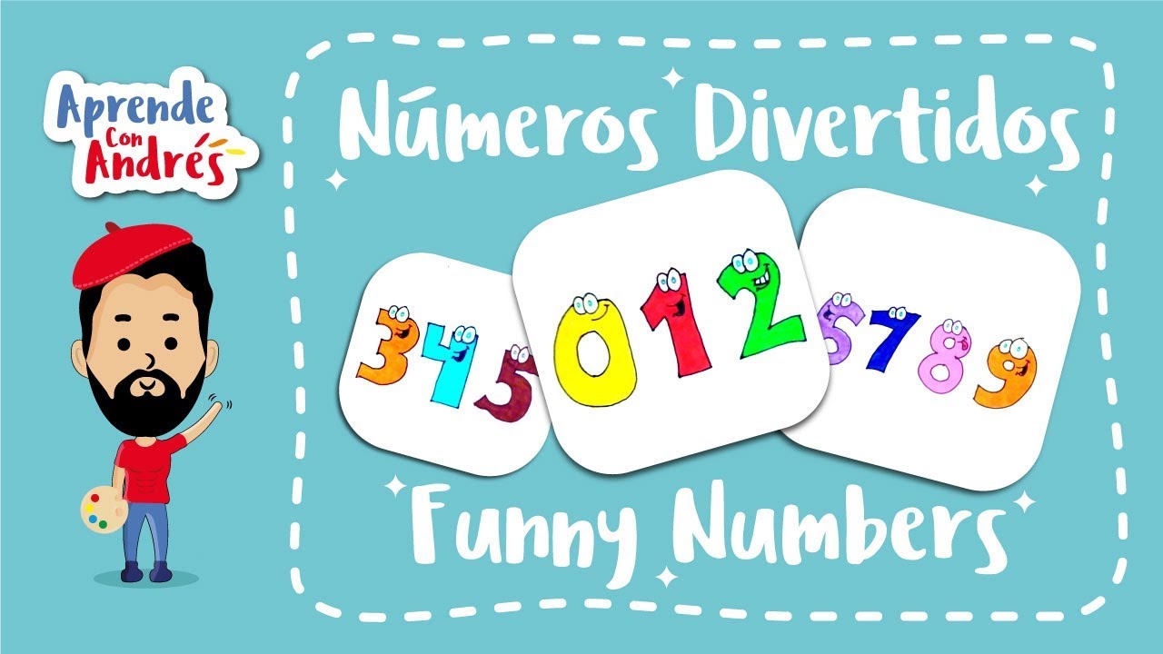 Cómo Hacer Los Números Divertidos - Arte Para Niños | How To Draw Funny ...