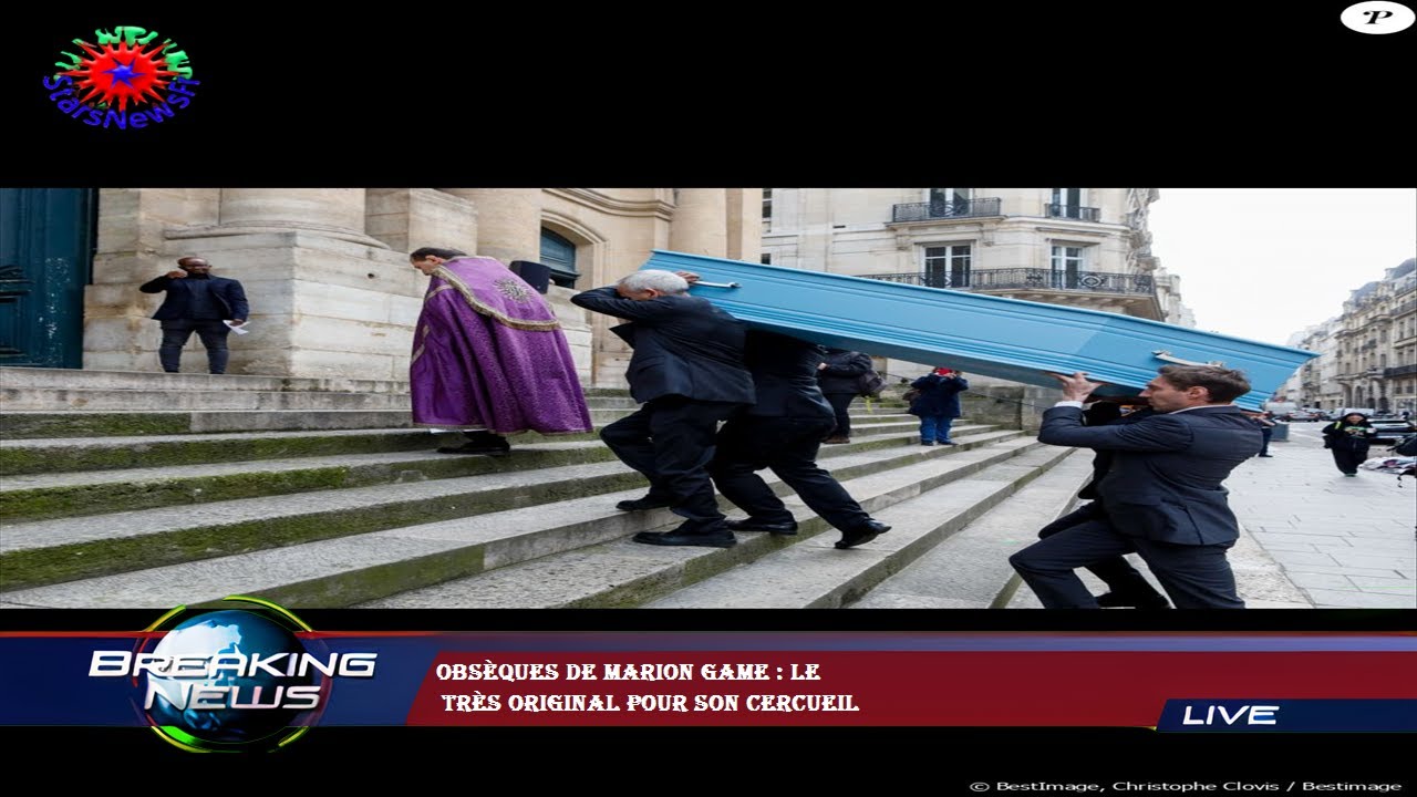 Obsèques de Marion Game : le très original pour son cercueil - YouTube