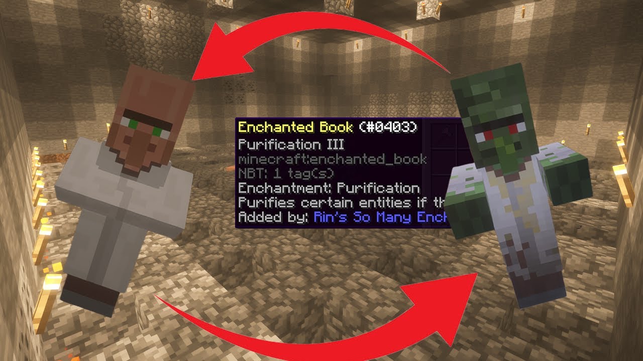 Converting Zombie Villagers To Librarians In RLCraft - YouTube