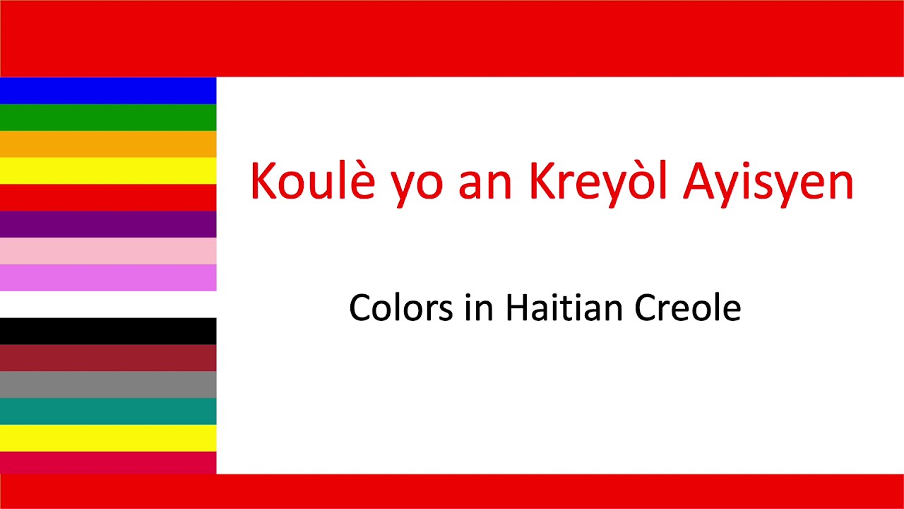 Haitian Color Words