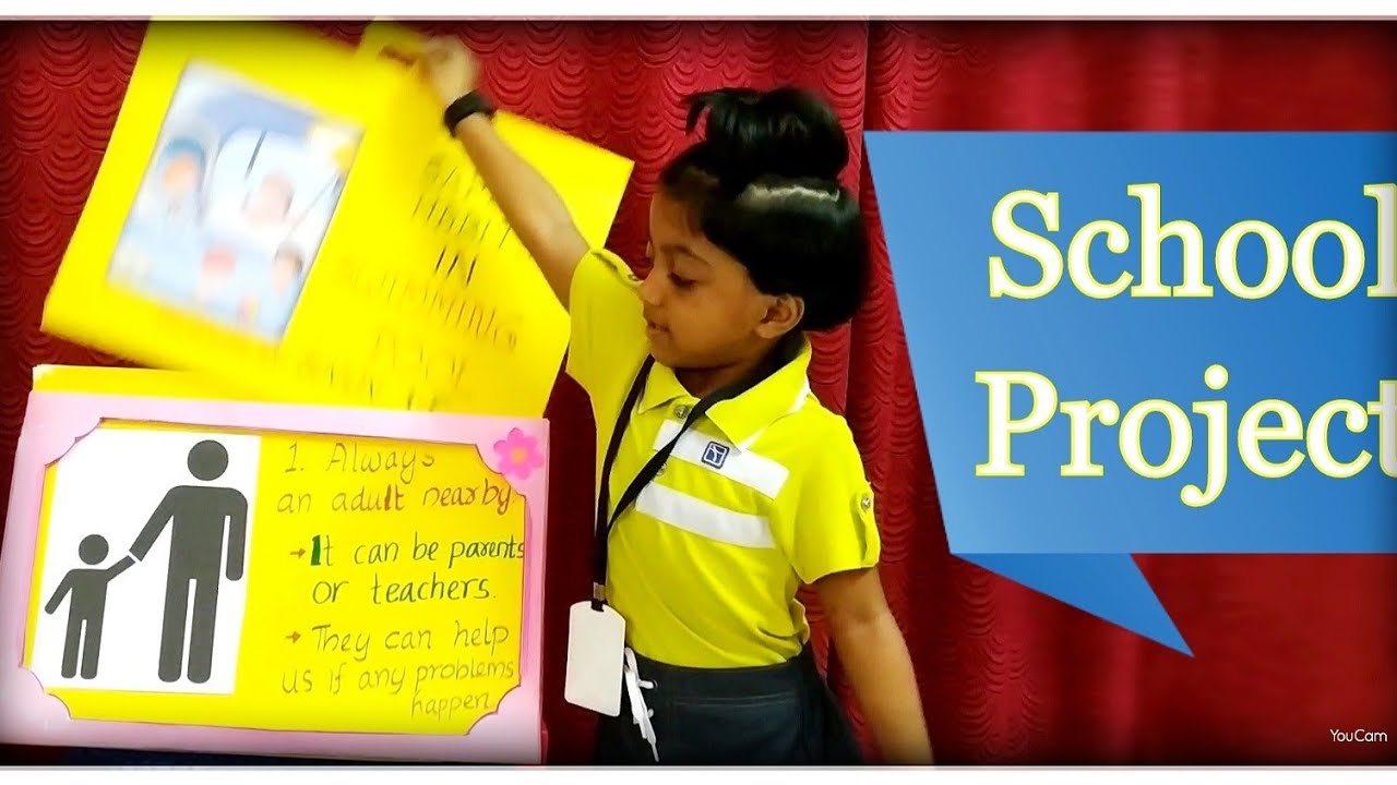 School project, safety rules and habits, swimming pool, road safety ...
