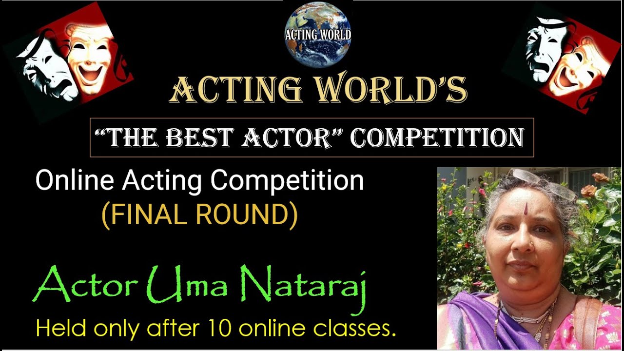 Final Round - Online The best actor competition Actor Uma Nataraj ...