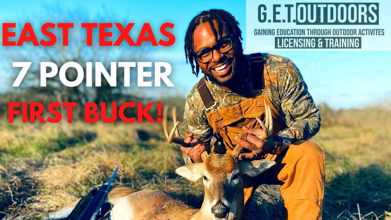 MY FIRST BUCK! EAST TEXAS WHITETAIL HUNT- 7 POINTER DOWN! - YouTube