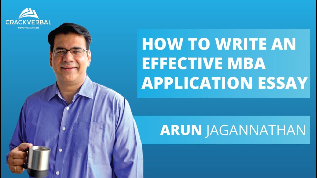 How To Write An Effective MBA Application Essay - YouTube