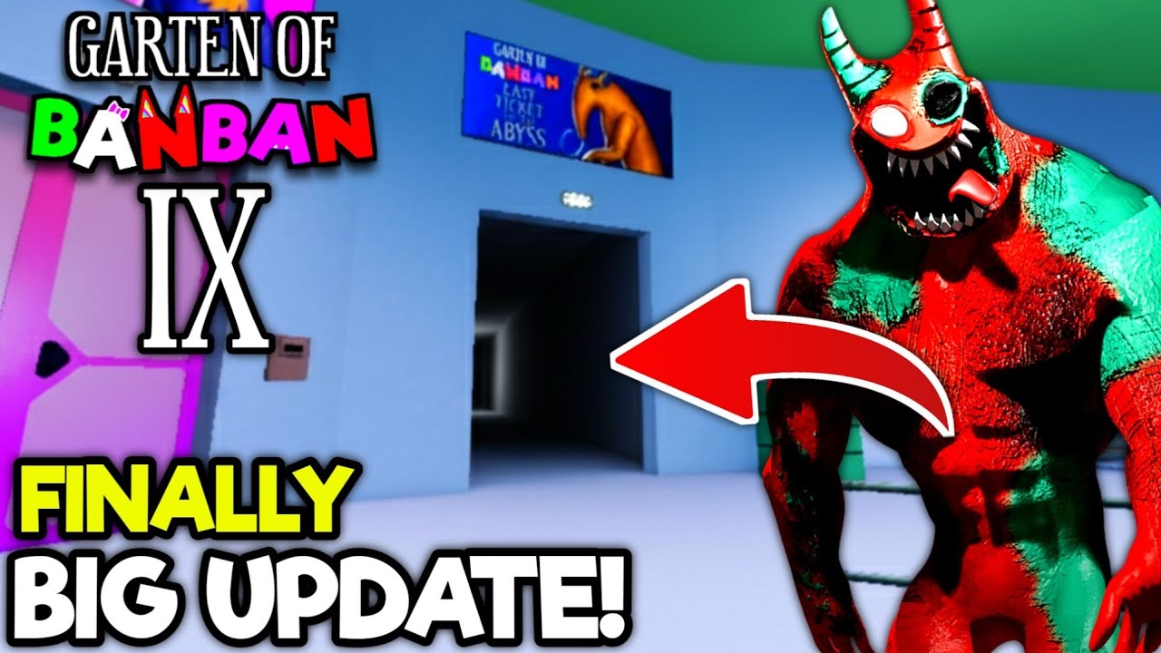 GARTEN OF BANBAN 9 RP X - FINALLY TODAY NEW UPDATE 😃 EXPLORING NEW MAP ...
