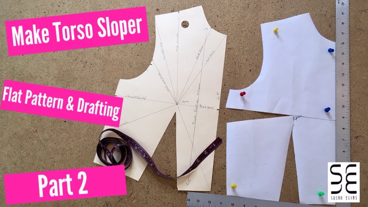 How To Make A Torso Sloper Flat Pattern Drafting Part 2 YouTube How To Make A Torso Sloper Flat Pattern Drafting Part 2 YouTube