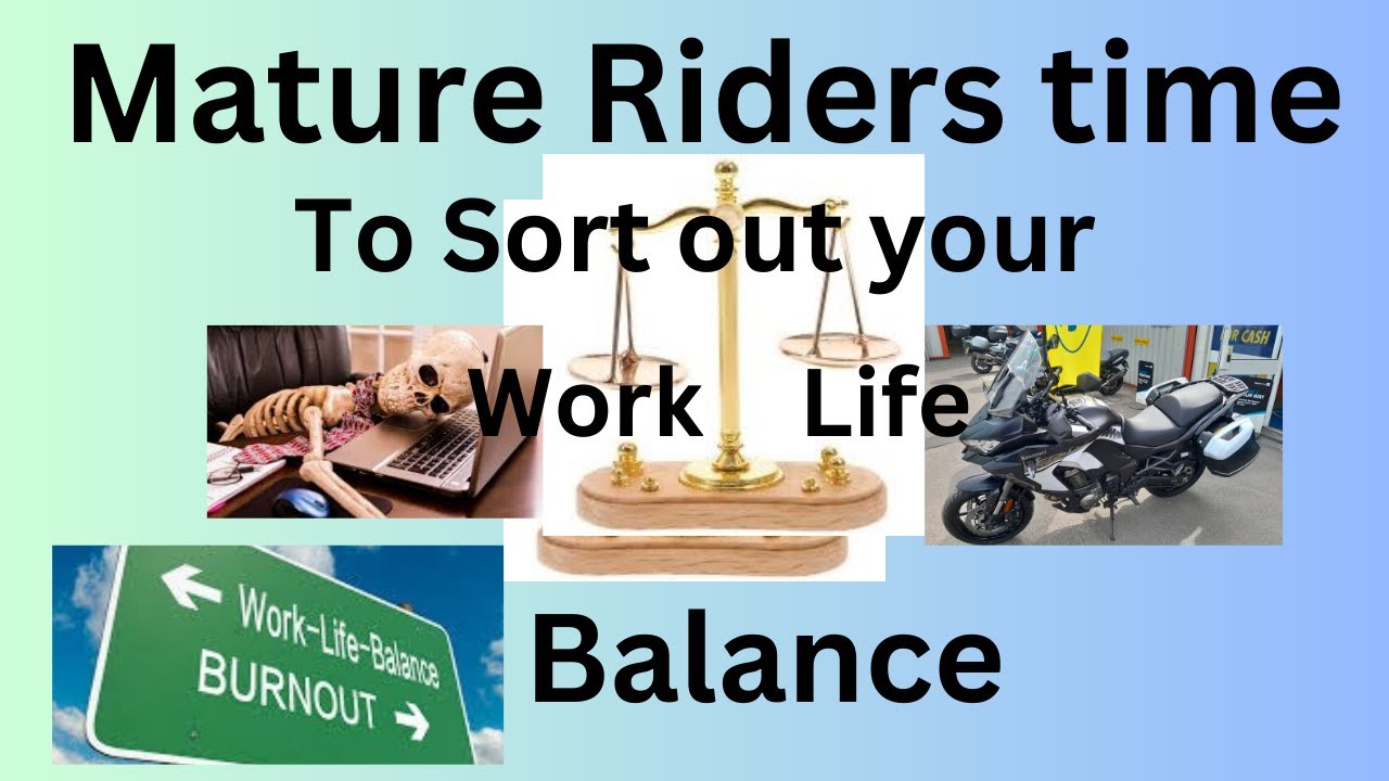 Time to sort out the work life/ balance - YouTube