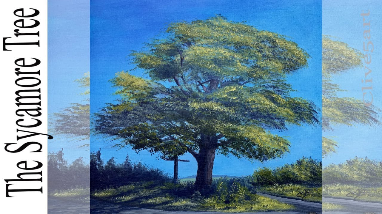 The sycamore tree Acrylic painting - YouTube