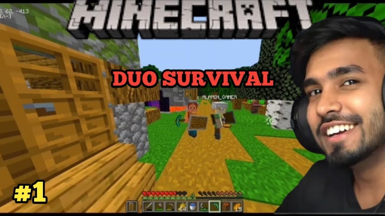 Minecraft duo survival series | EP1 | TWO BROTHER MCPE - YouTube
