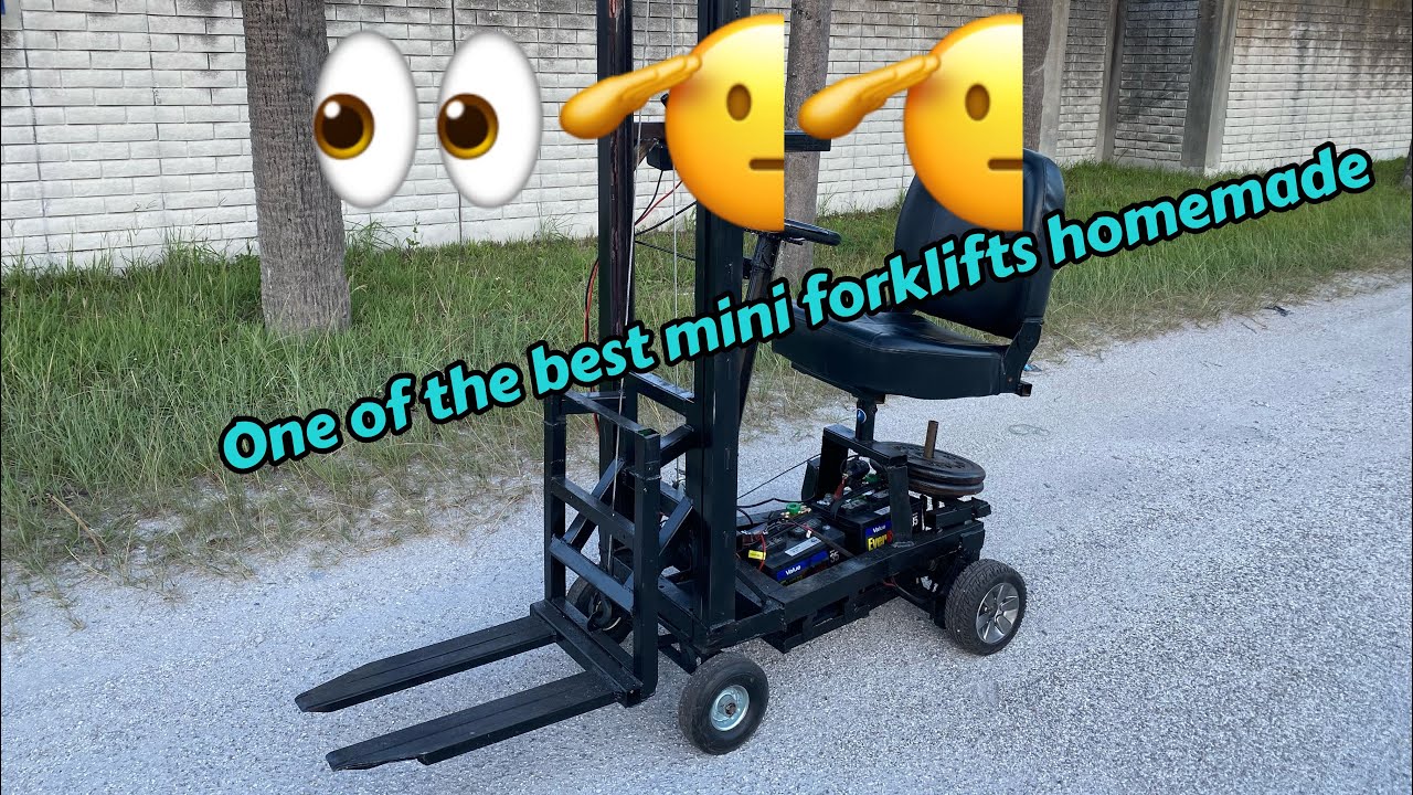 The best homemade mini forklift that I use to pick up my speaker box ...