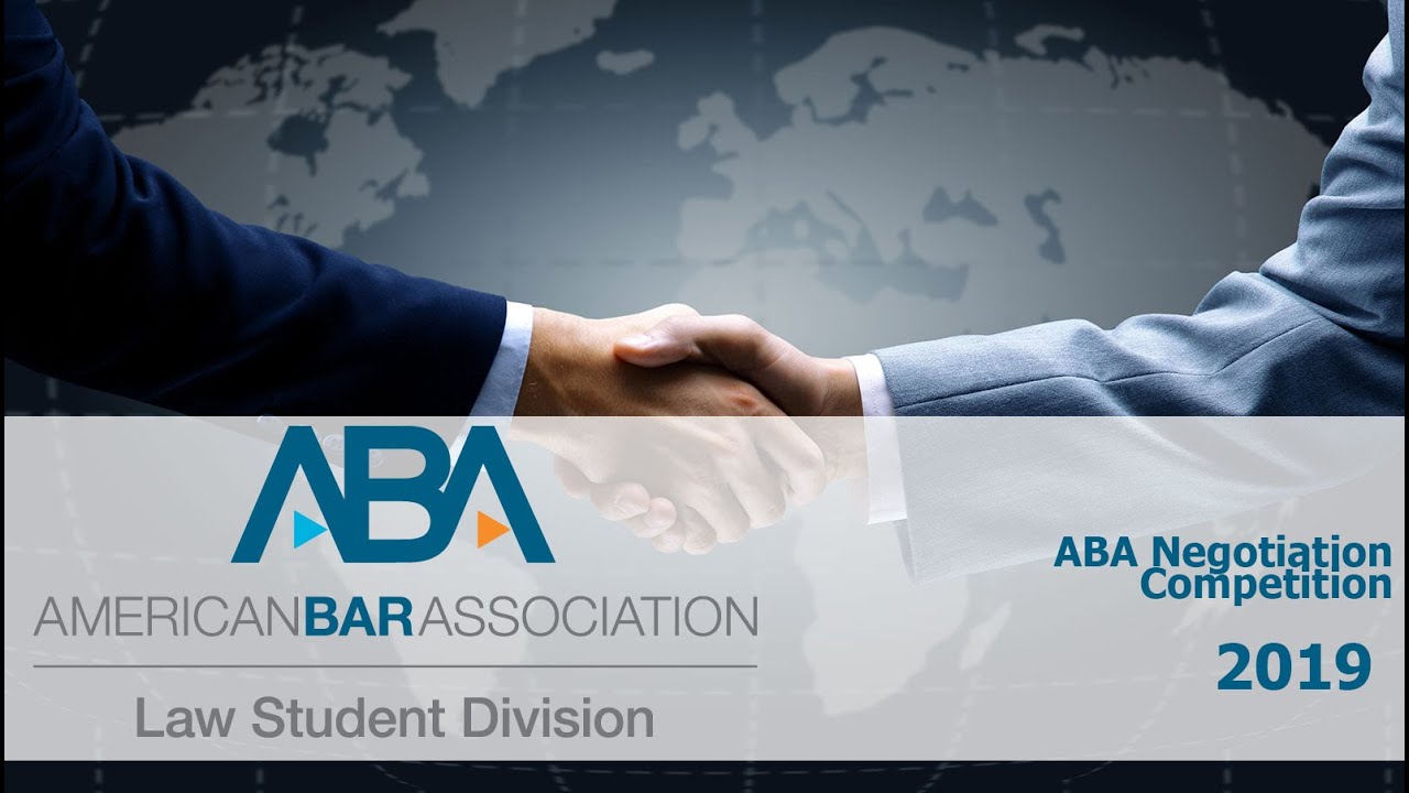 2019 ABA Negotiation Competition - YouTube