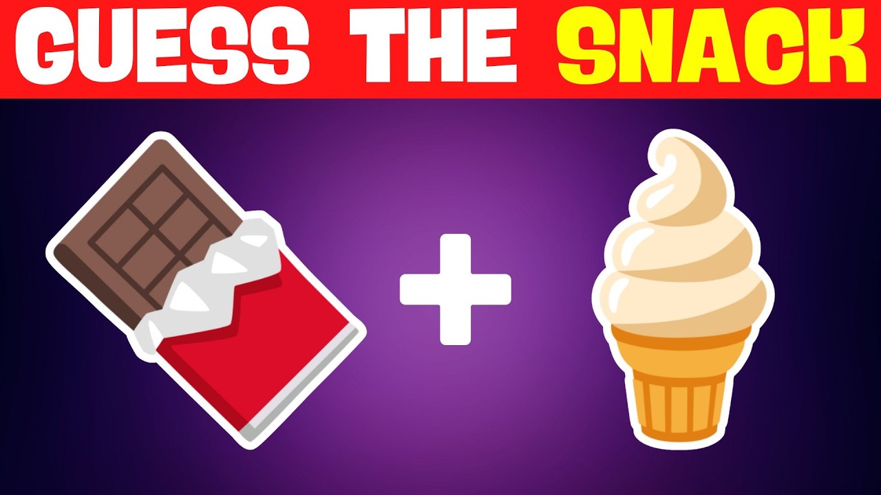 Guess The Snack By Emoji 🍪🌮🍟 | Random Quizzes - YouTube