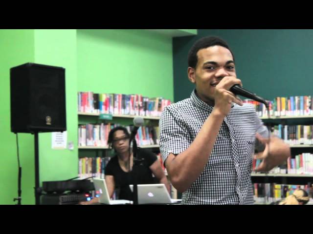 17-year-old Chance the Rapper Performing at a Public Library