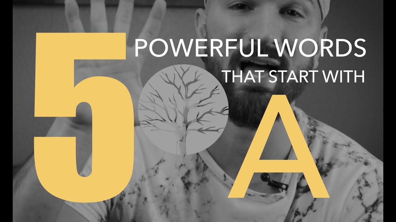 FIVE POWERFUl WORDS THAT START WITH "A" #spiritualsecrets - YouTube