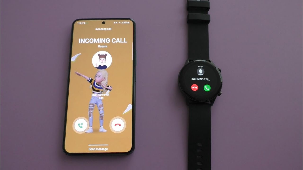 Samsung Galaxy S22 & Smart Calling Watch Incoming Call - YouTube