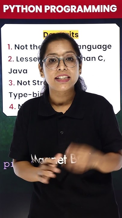 Advantages & Disadvantages of Python Programming #shorts #magnetbrains - YouTube