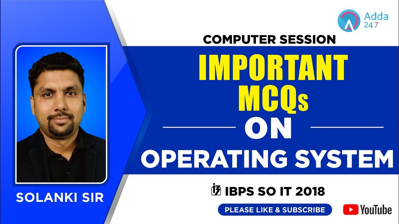 IBPS SO IT | Important MCQ on Operating System | DAY 2 | Solanki Sir ...
