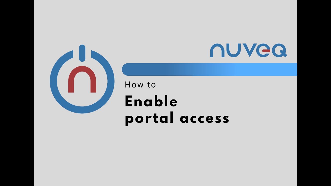 How to enable portal access - YouTube