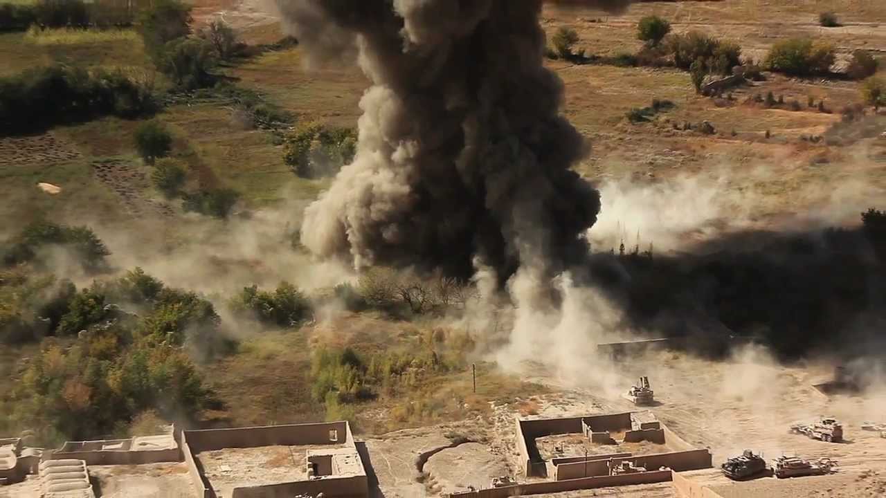 USMC Assault Breacher Vehicle in action - Afghanistan - YouTube