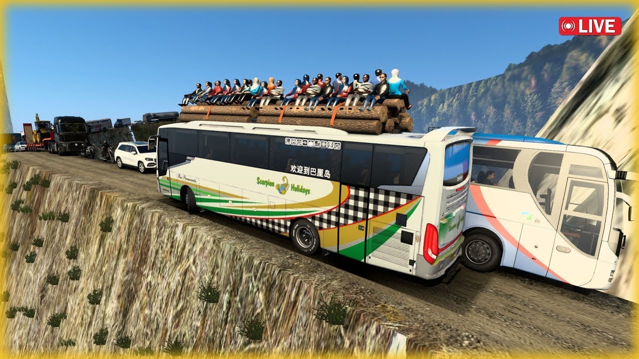Overloaded Buses Taking on the World’s Deadliest Roads 🚌⚠️ part 7 - YouTube