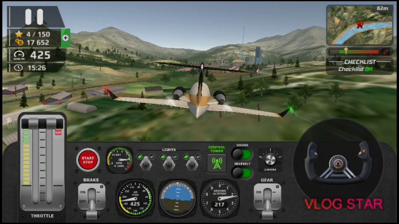 #aeroplanegame Aeroplane flight Pilot simulator game full HD - YouTube