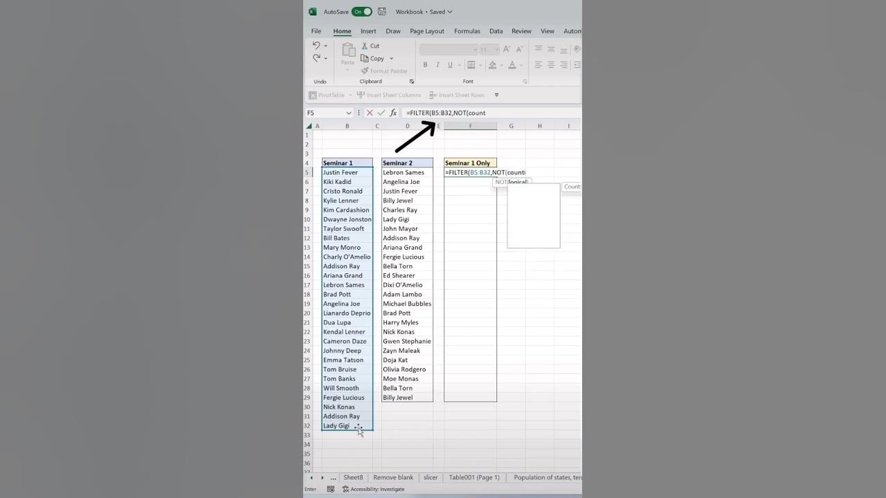 How To Identify Unique Records Filter And Countif Function Excelshortcuts Youtube 7897