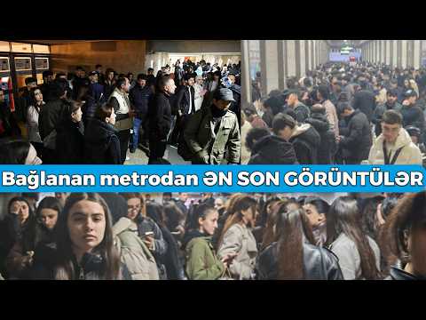 Girişi bağlanan metro stansiyasından GÖRÜNTÜLƏR - Nə vaxt bərpa ediləcək?