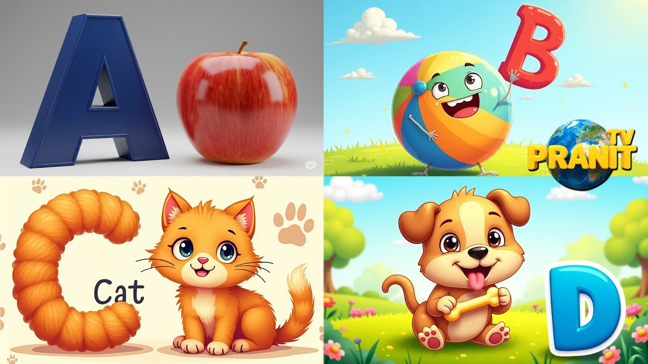 A for Apple, B for Ball – ABC Learning for Kids! | English alphabet ...
