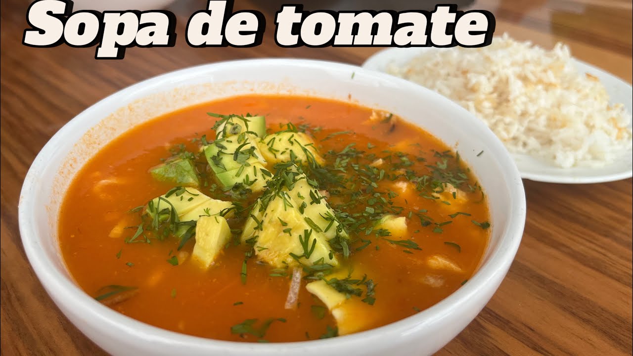 Cómo Hacer Sopa de Tomate Casera | Receta Fácil - YouTube