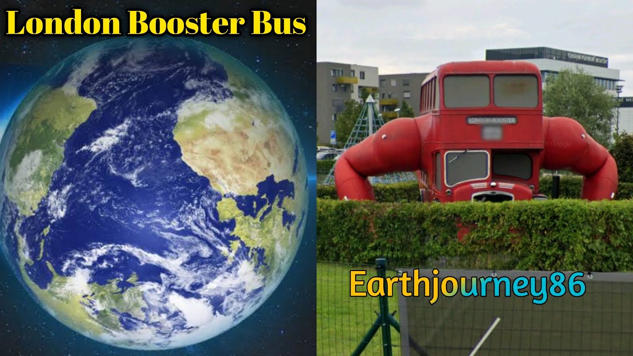 I found London Booster Bus on Google Earth and Google map #earth #map # ...