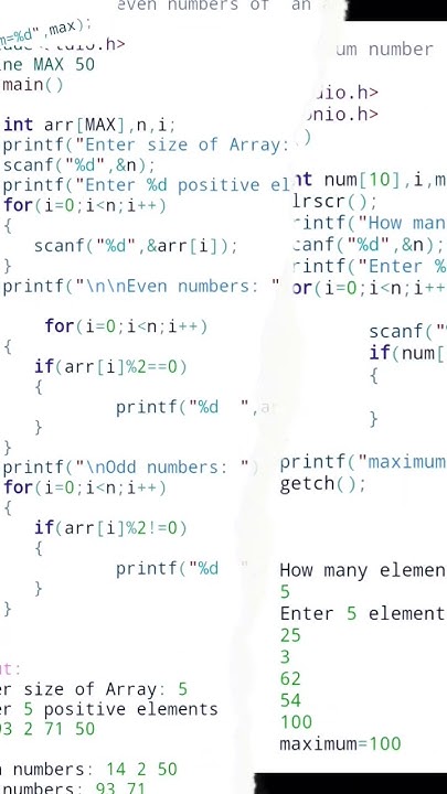 c language. some basic codes for c language. 💯💻📱 - YouTube